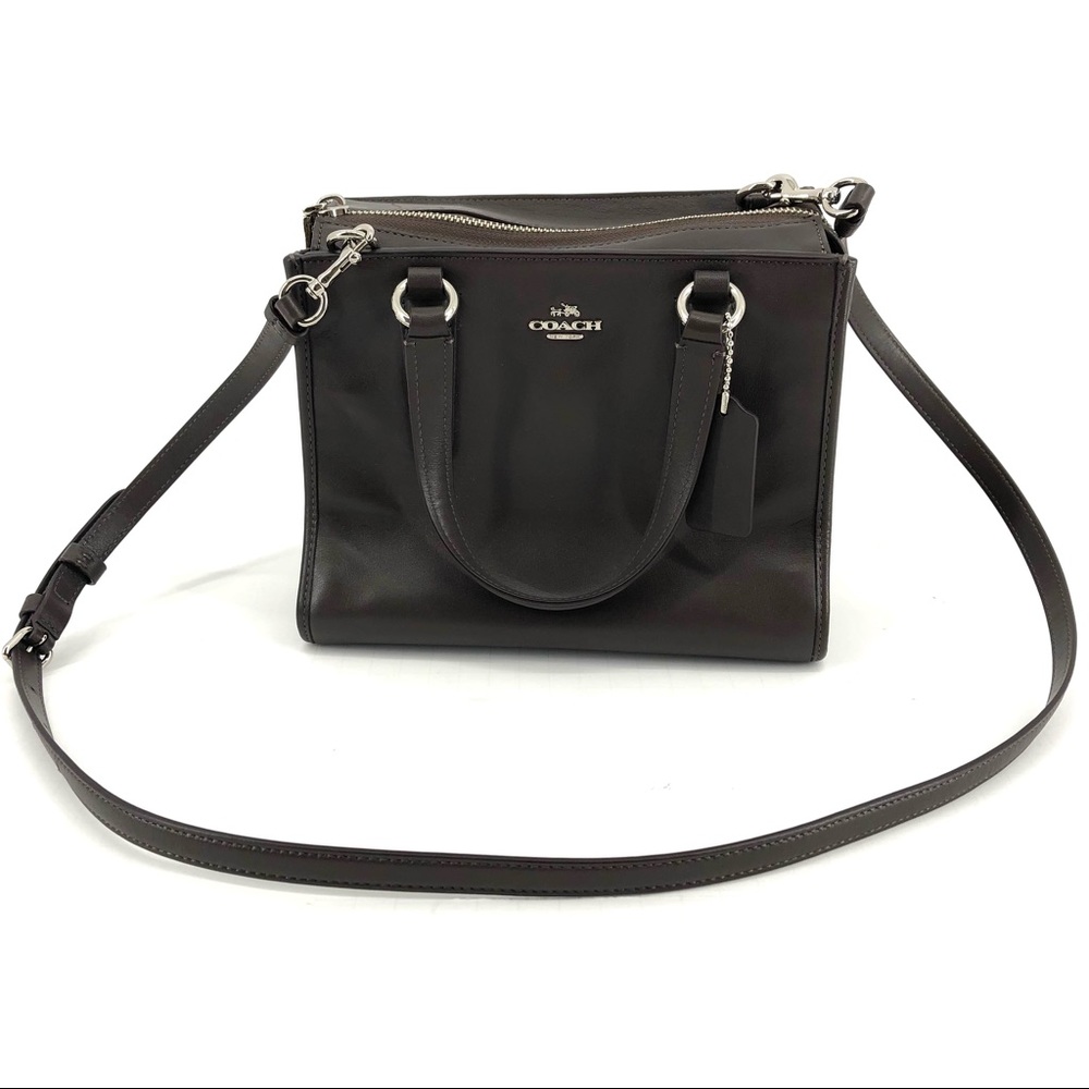 Coach Chocolate Brown Crosby Mini Carryall - Gem